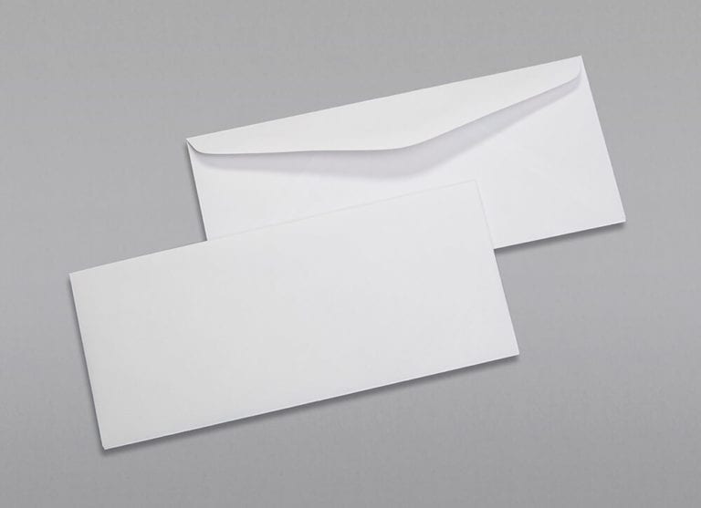 Custom Printed #10 Business Envelopes with Gum Adhesive