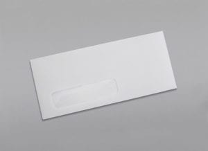 Custom Printed #10 Window Envelopes with Gum Adhesive