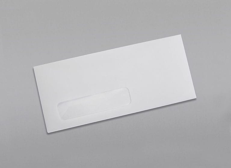 Custom Printed #10 Window Envelopes with Gum Adhesive