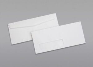 Custom Printed #10 Window Side Seam Envelopes with Gum Adhesive