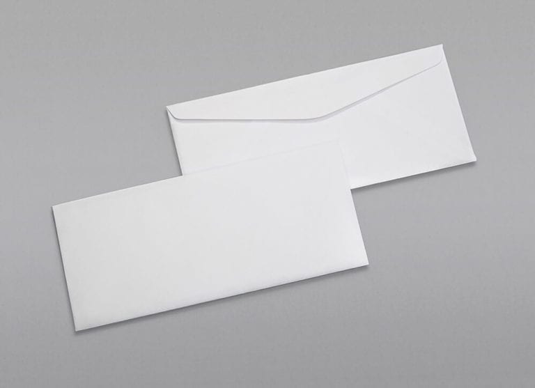 Custom Printed #9 Regular Envelopes with Gum Adhesive