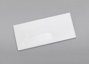 Custom Printed #9 Window Envelopes with Gum Adhesive