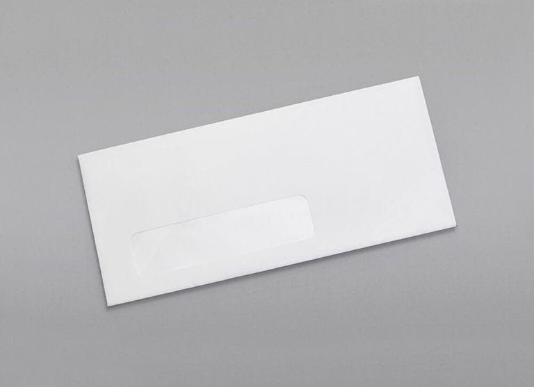 Custom Printed #9 Window Envelopes with Gum Adhesive