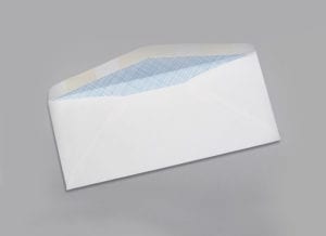 Custom Printed #9 Security Tinted (Blue) Envelopes with Gum Adhesive