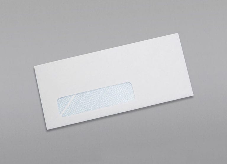 Custom #9 Window Security Tinted (Blue) Envelopes with Gum Adhesive
